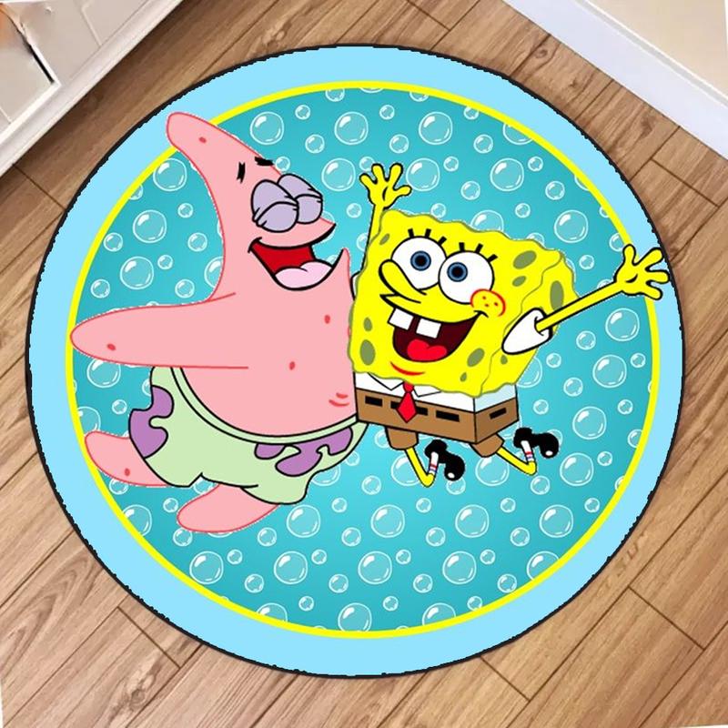 cute cartoon character original round carpet SpongeBob SquarePants ...