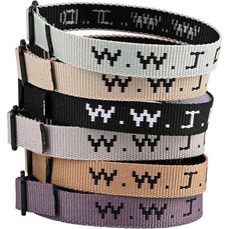 6PCS WWJD Pack for Women Men, Christian Jesus Gifts Wristbands ...