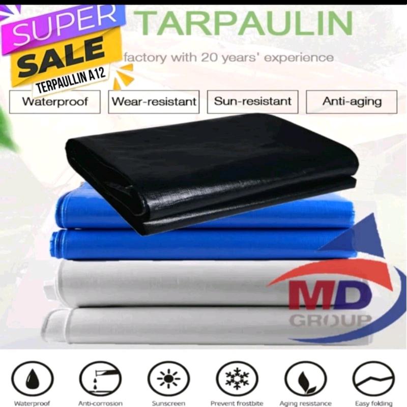 Terpal A12 hitam tebal anti bocor tahan di segala cuaca Hita - Shop ...