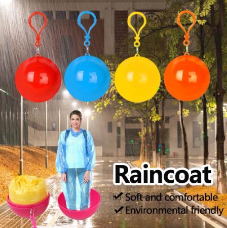 New Donna Portable Raincoat Ball Raincoat Emergency Raincoat - TikTok ...