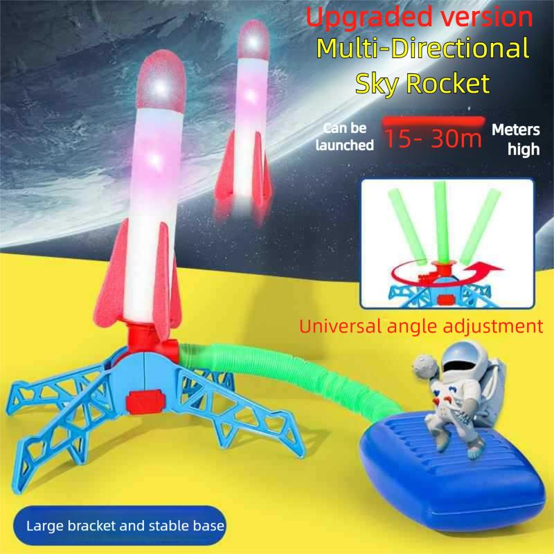 Soaring Rocket Launcher Boys and Girls Glow-Up Sky Rocket Launcher ...