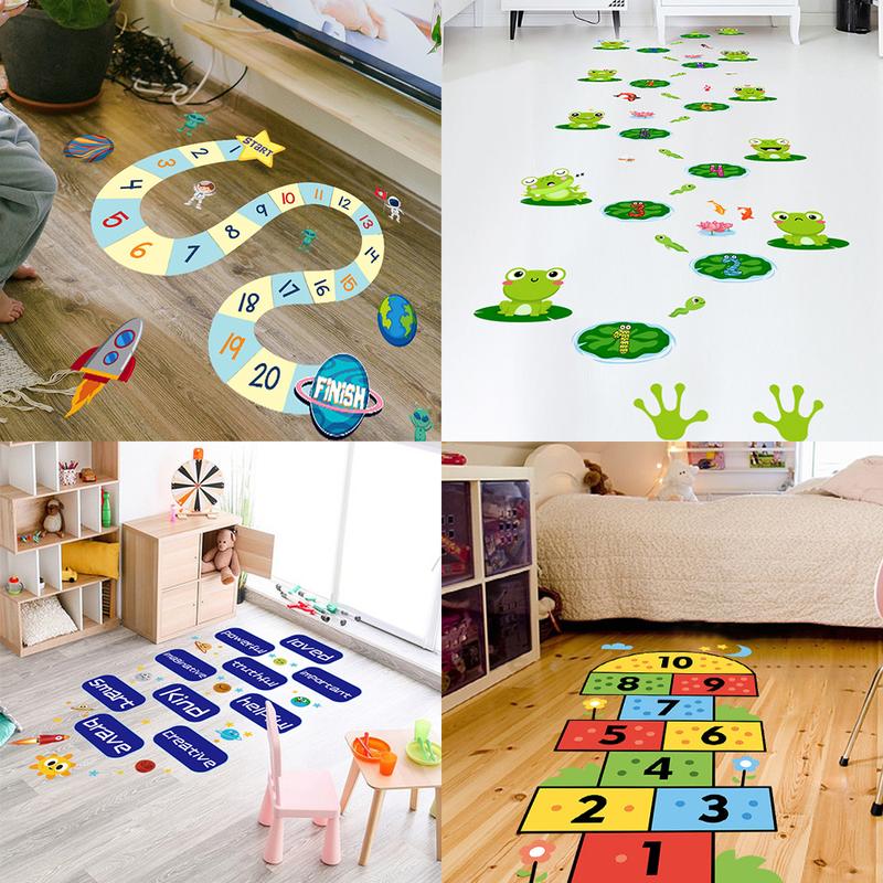 Kids' Cartoon Hopscotch with Lily Pads & Frogs,Cute Jumping Game ...