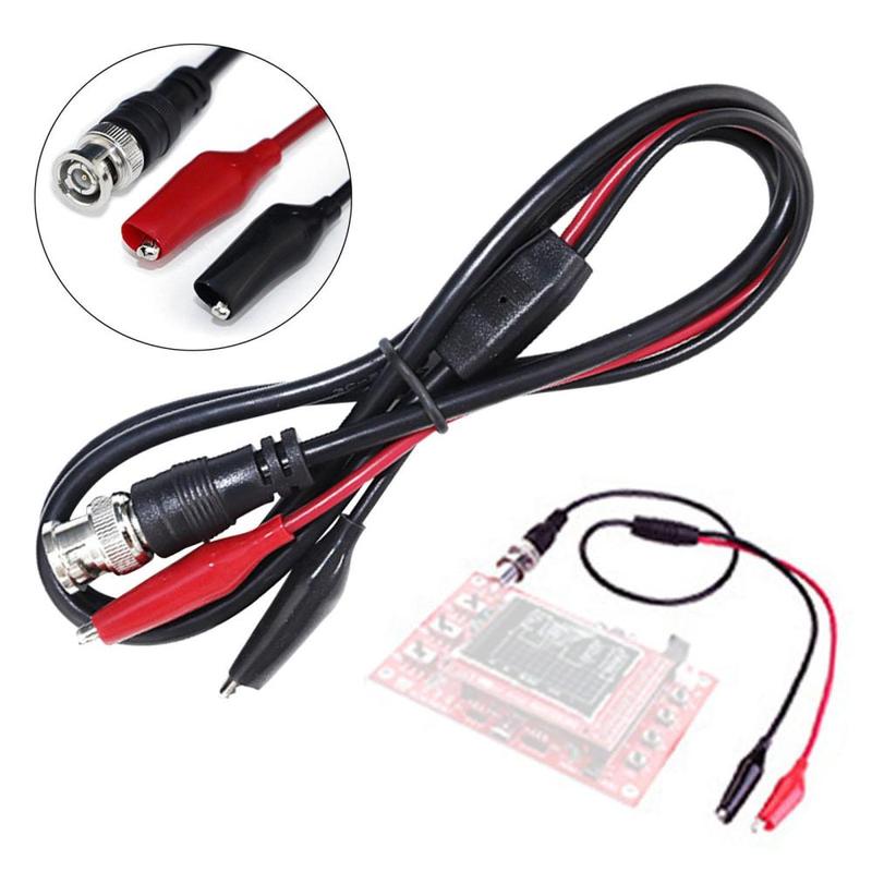 BNC Q9 to Double Clip Test Cable Oscilloscope Probe Leads Replacement ...