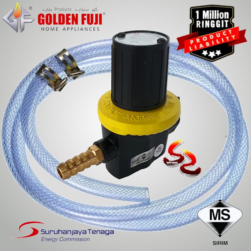 Golden Fuji 181DP High Pressure Gas Regulator complete with hose and ...