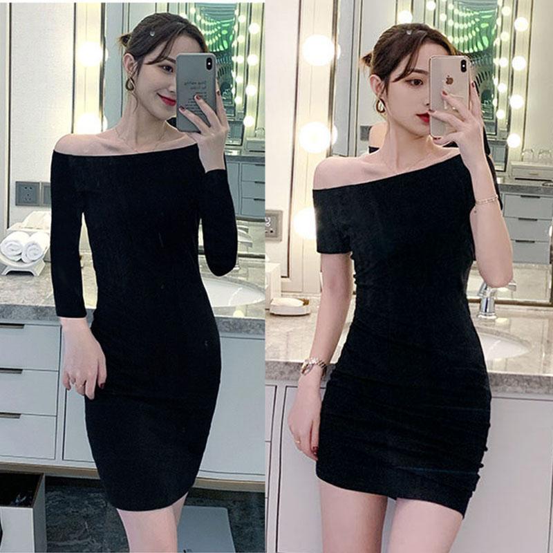 Gaun Bodycon Luar Bahu, Untuk Wanita, Seksi, Lengan Panjang - TikTok ...