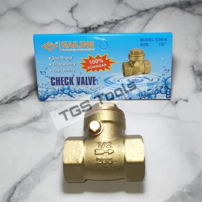 Jual Check Valve 1/2 inch - Klep Tabok - SWING CHECK VALVE - Onda ...