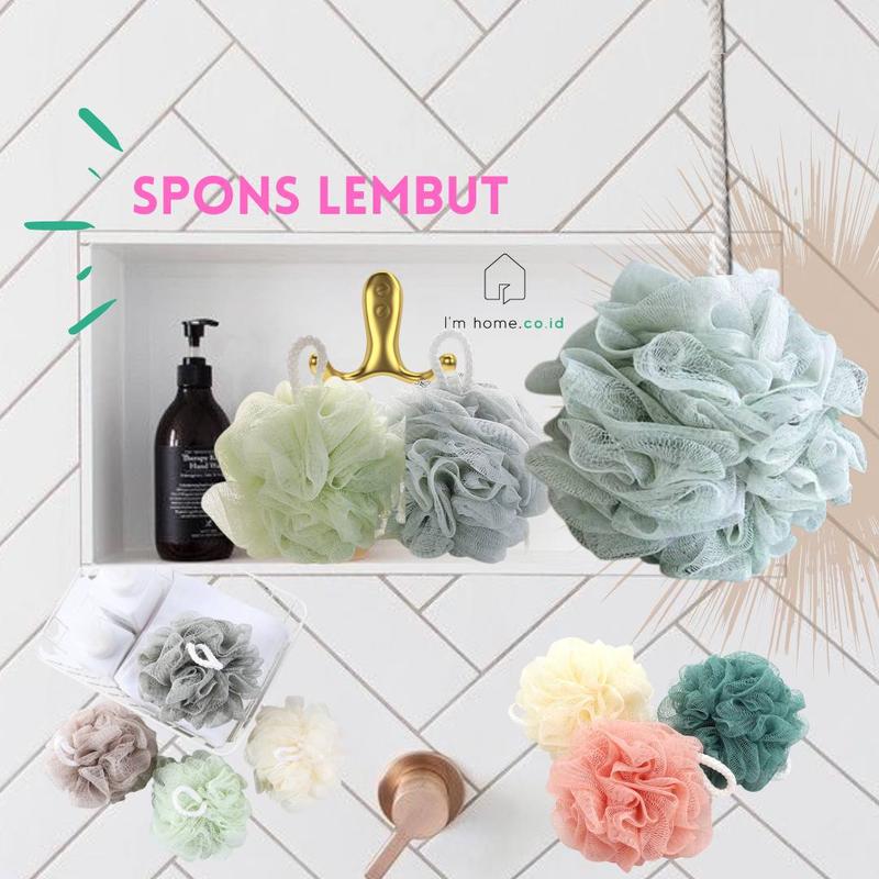 Spons Mandi IMHOME bisa pilih warna lembut halus tali tebal - Shop ...