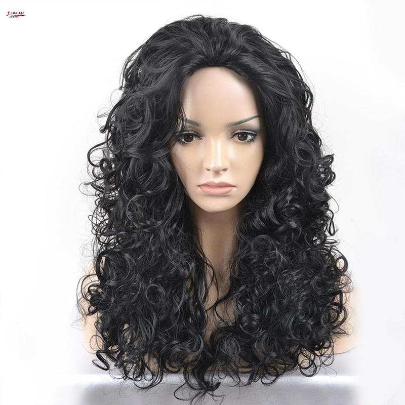 Women's Long Wool Curly Wig Large Volume Comfortable to Wear - TikTok ...