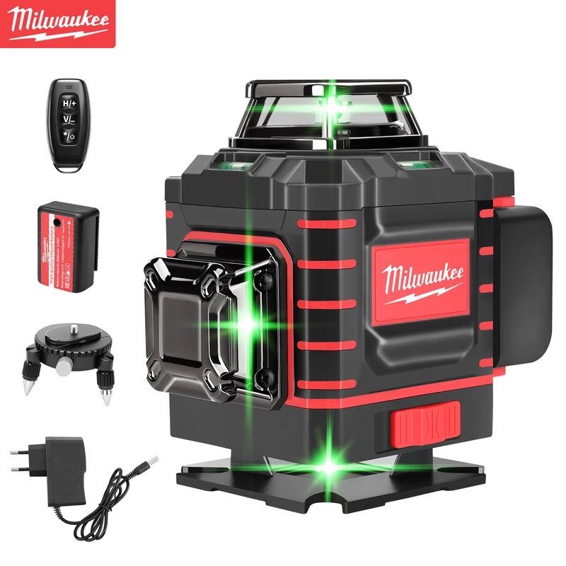 Milwaukee Degree Vertical Cross Laser Level 360 Green Beam Horizontal ...