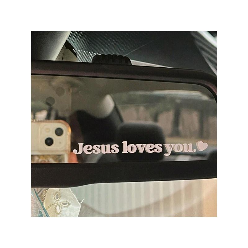 1pc "Jesus Loves You " Car Stickers, Safety Driving Stickers,Car ...