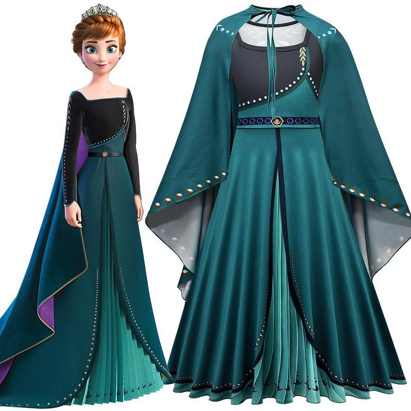 [2787 People Collected] Frozen Anna Princess Dress Elsa Girl - TikTok ...