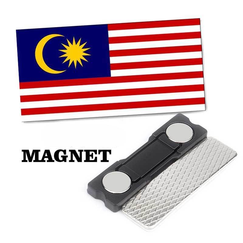 Lencana Pin Jalur Gemilang, Malaysia, Magnet, Saiz 5x2.5cm, Pin ...