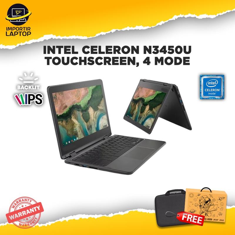 LAPTOP 2IN1 TOUCHSCREEEN - INTEL CELERON RAM 4GB SSD 128 GB ANTI LELET ...