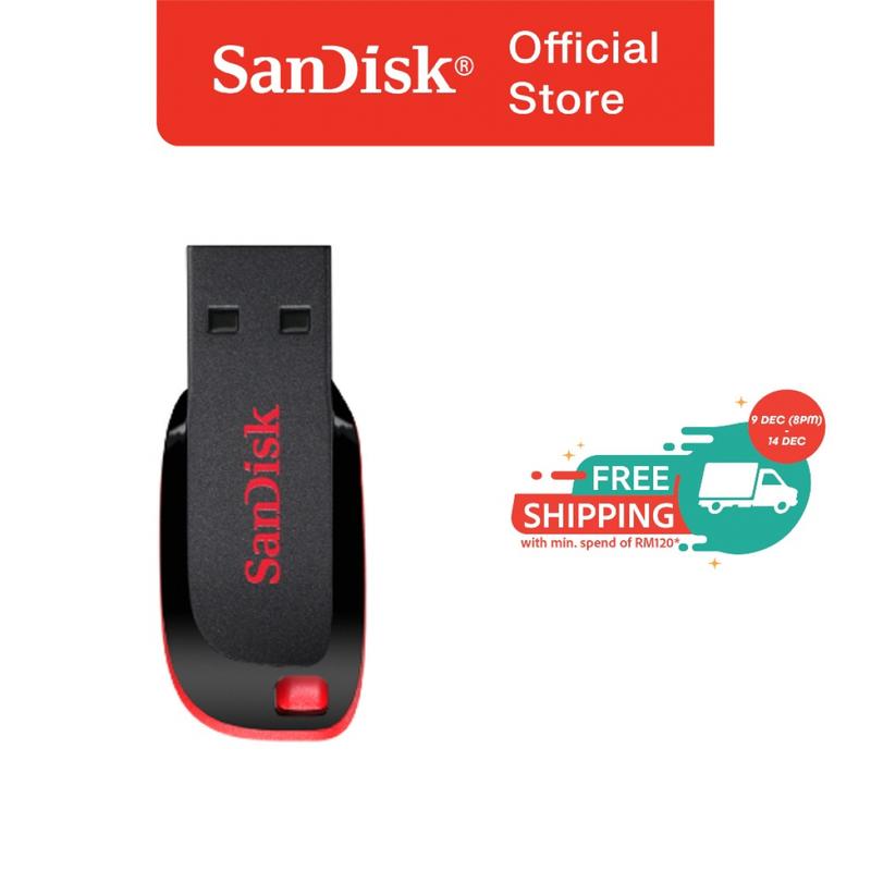 Pemacu Denyar USB 2.0, SanDisk® Cruzer Blade, Tersedia dalam - TikTok ...