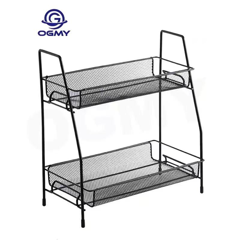 Desktop Double Layer Detachable Spice Rack Storage Organiser - TikTok ...