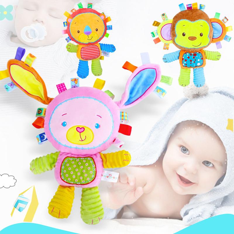 Baby Crib Stroller Hanging Rattle Toy Cute Rabbit/Elephant/Monkey/Lion ...