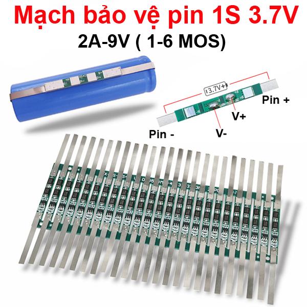 (2 Cái) Mạch bảo vệ pin Lithium 1S 3.7V 2A - 9A (1 - 6 MOS) có - TikTok ...
