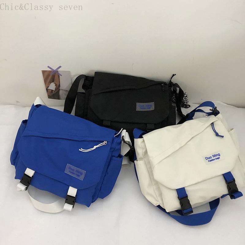 Korean-style nylon Messenger Bag Men's/women's large capacit - TikTok ...