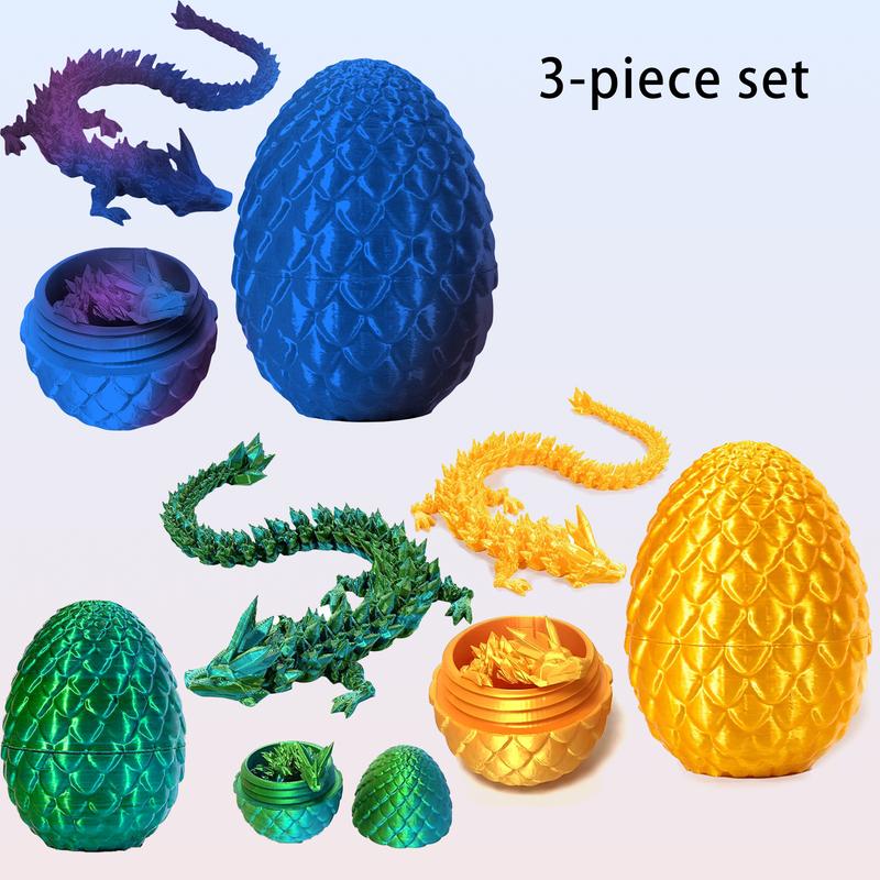 3-Piece Set Of Mysterious Dragon Flexible Joint Decoration 3 - TikTok Shop
