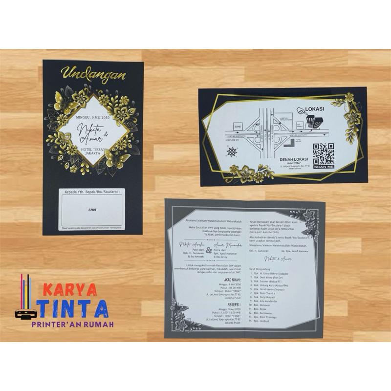 Undangan Pernikahan Aesthetic Full Color 2209 - Shop | Tokopedia