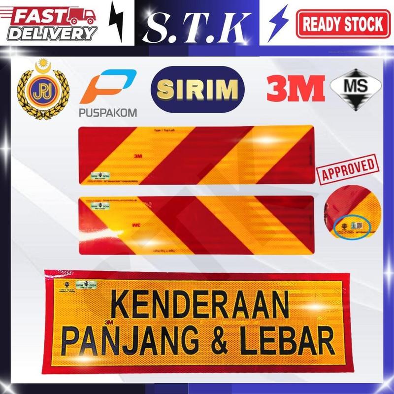 SIRIM YELLOW/RED Reflective Sticker Lorry JPJ Puspakom / KPL - TikTok ...
