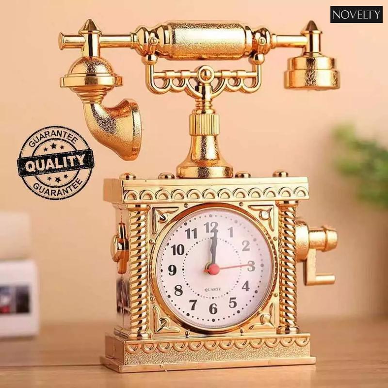 Classic Telephone Alarm Clock Bell Classic Phone Decoration Antique ...