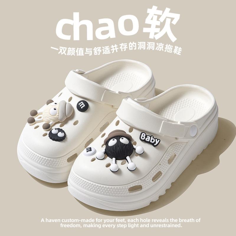 Sandals and Slippers Eva Women's Poop Feeling Outdoor Hole Shoes ...