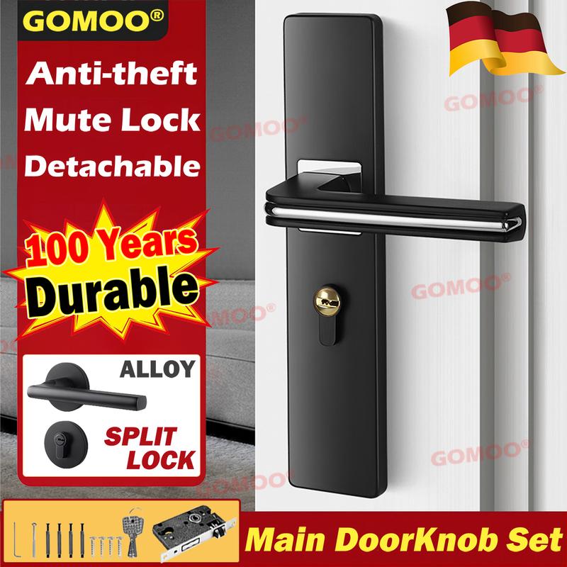 Germany Mute Door Lock Set With Anti-theft Lock Core Alloy Doorlock ...
