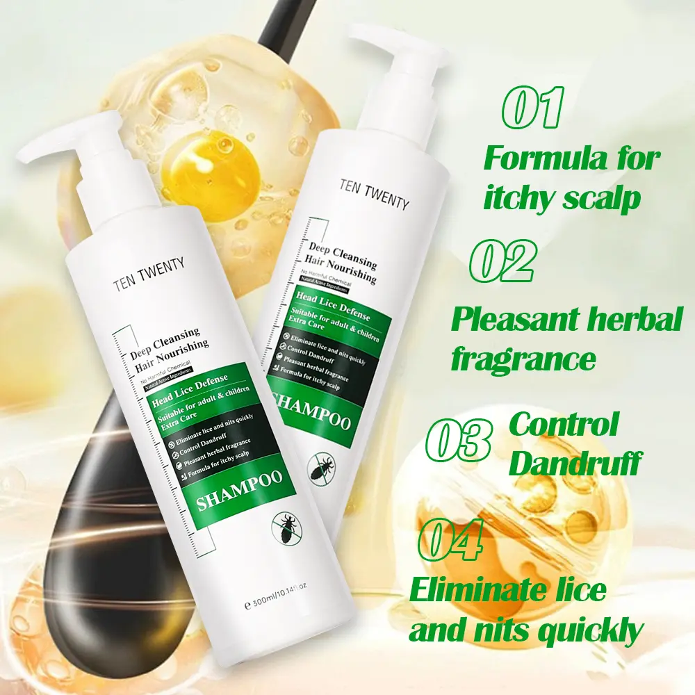 TEN TWENTY Head Lice Defense Shampoo | Fast Lice/Nits Removal + Itchy ...
