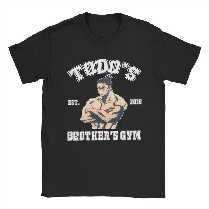 Aoi Todo Brothers Gym T Shirts Men's Pure Cotton Novelty T-Shirt Round ...