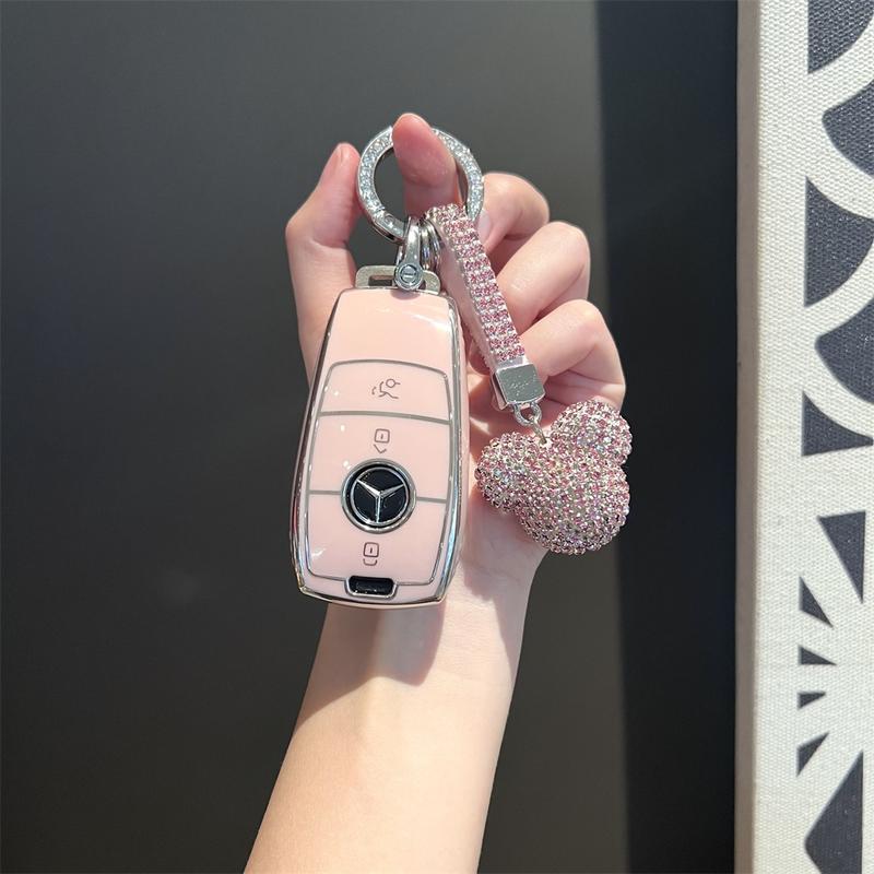 TPU Car Key Case Cover for Mercedes Benz E C S GLC Class E200 E400 E63 ...
