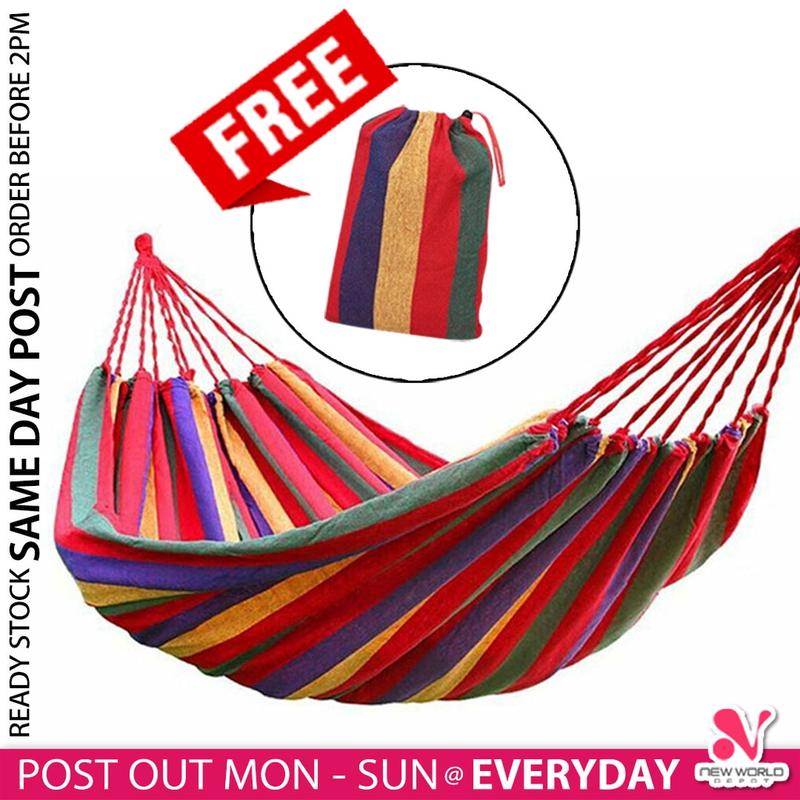 𝗔𝗡𝗧𝗜 𝗙𝗔𝗟𝗟 》 Fabric Canvas Hanging Hammock Swings Travel - TikTok Shop ...
