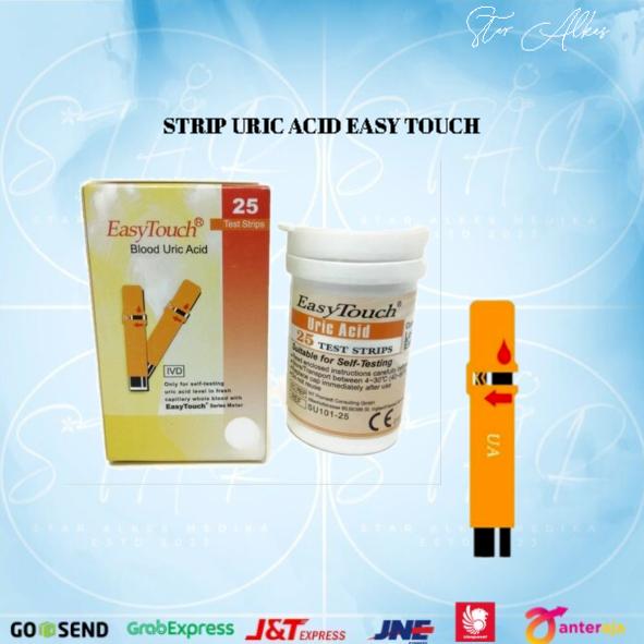 Strip Asam Urat / Uric Acid Merk Easy Touch - 25 Strip Tes - Shop ...