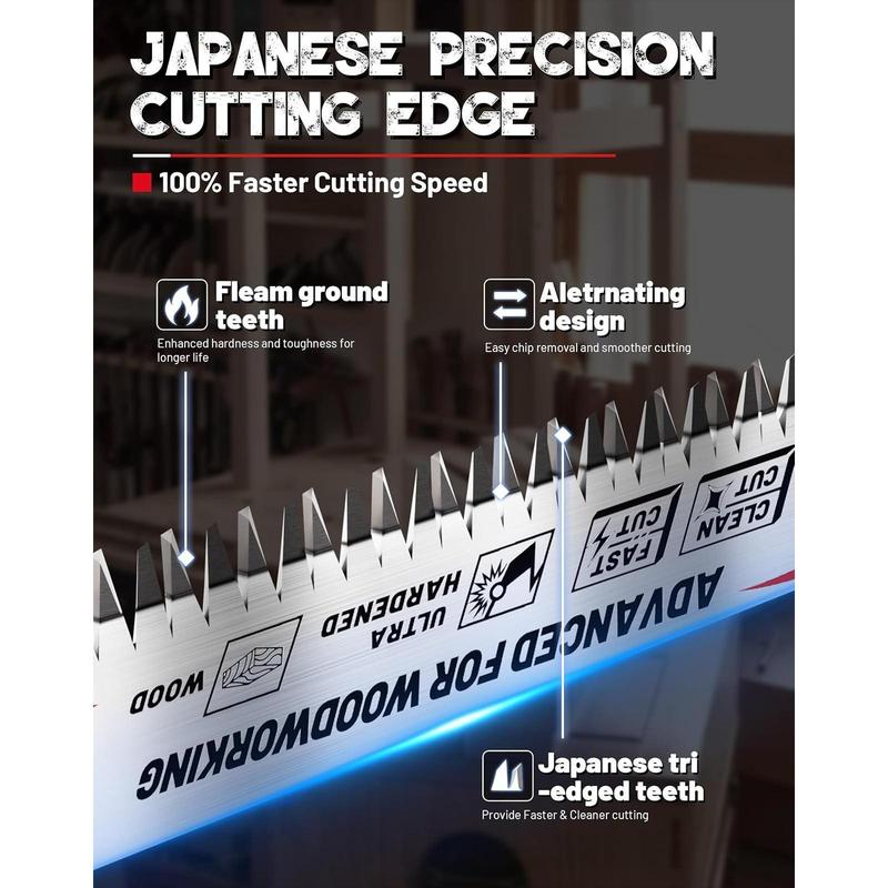 Japanese Teeth Reciprocating Saw Blades 9 Inch, Tri-Edged Fleam Ground ...