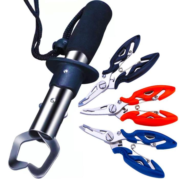 Promo Set Alat Pancing Jepit Pengontrol Memancing, Tang Memancing Set ...