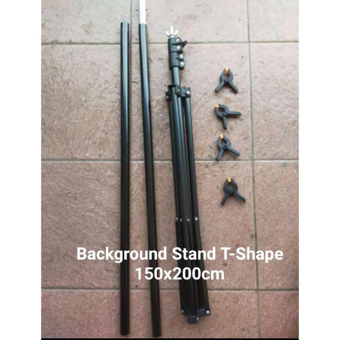 Jual Background Stand T Shape Tiang Green Screen Background Foto ...