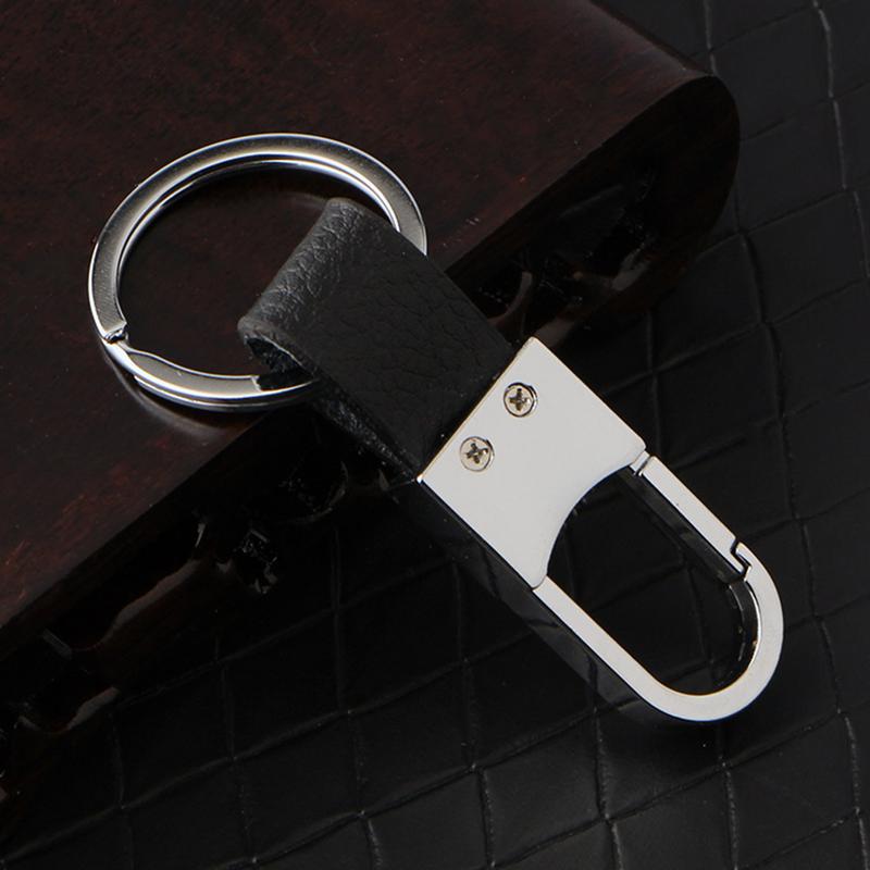 Metal Men Genuine Leather Car Keychain Key Ring Cover Chain Car ...