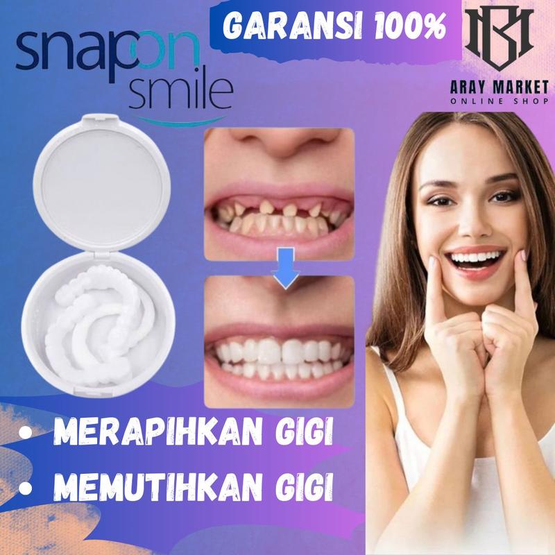Snap On Smile 100% Asli Otentik Gigi Palsu 1 Set Atas Bawah - Shop ...