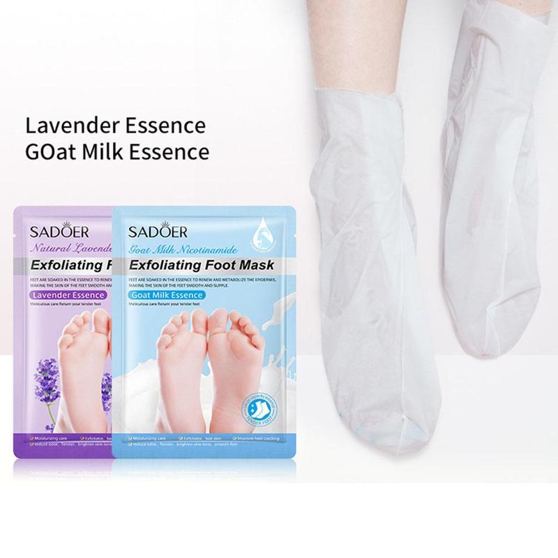 SADOER Lavender Exfoliating Foot Mask Wearable Peeling Foot Care ...