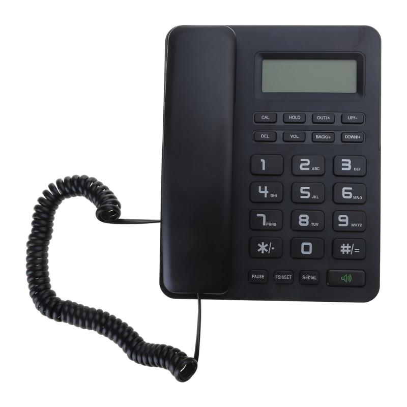 Large Button Corded Telephone with LCD Display for Elderly Home Hotel ...
