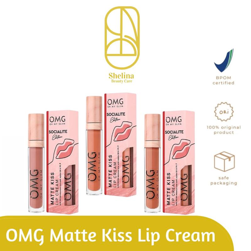 OMG Matte Kiss Lip Cream Socialite Edition - Shop | Tokopedia