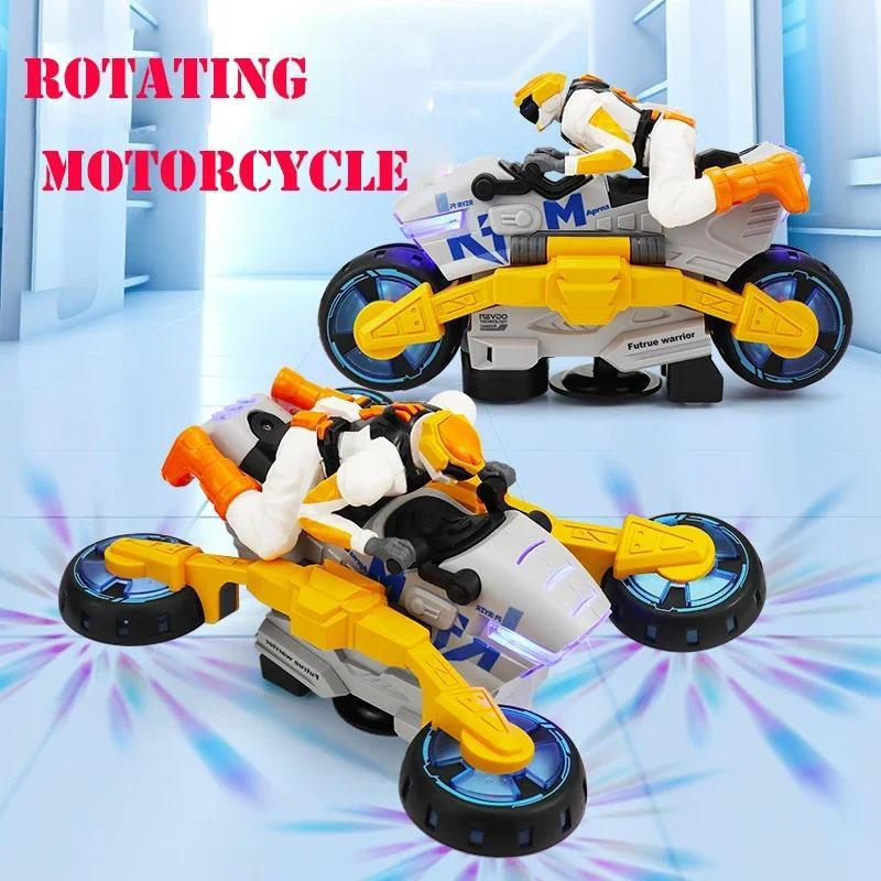 Transformation Stunt Motorcycle Model Toys Electric Music Lighting ...