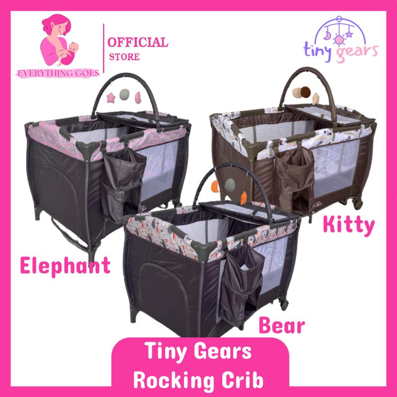 Tiny Gears Pack N Play Rocking Crib - TikTok Shop Philippines