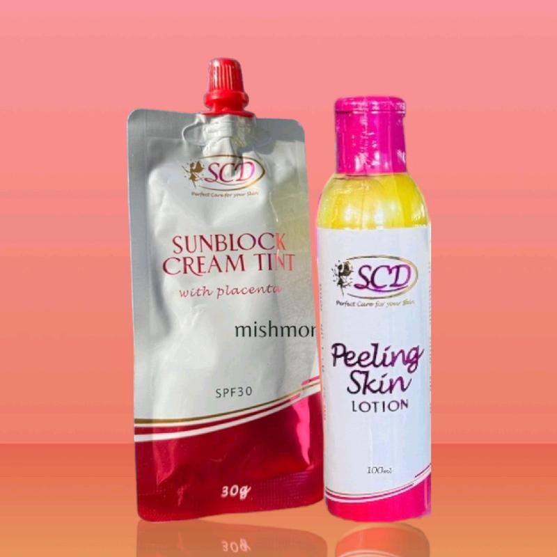 SCD Combo Set (peeling lotion+sunblock cream) Exfoliate Skincare ...