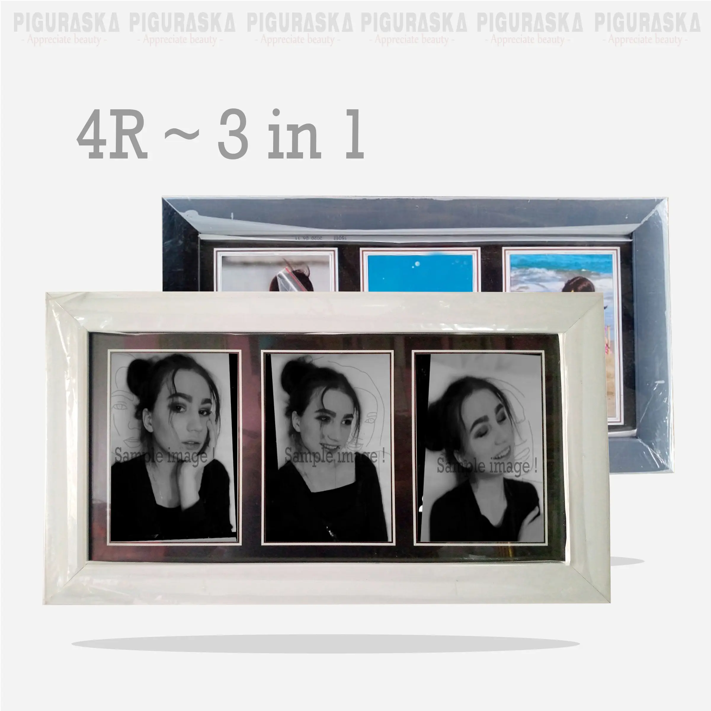 Bingkai Foto 4R Susun Isi 3 Horizontal / Pigura Minimalis 4R Susun ...