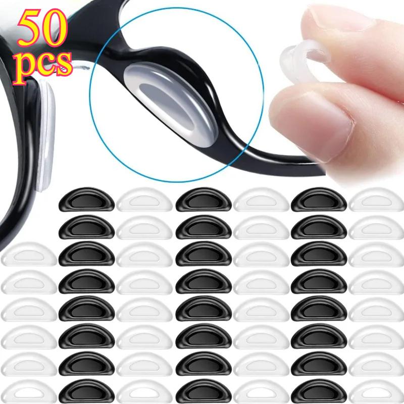 10/50pcs Silicone Non-slip Nose Pads D-shaped Glasses Nose Support ...