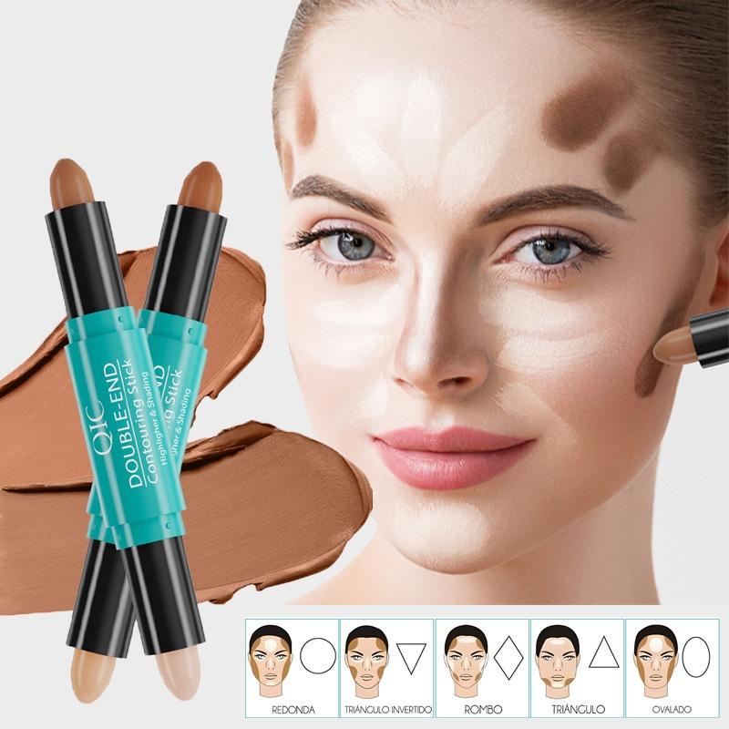 2 IN 1 Contouring Stick Makeup Highlight Brighten Pen Nose Shadow ...