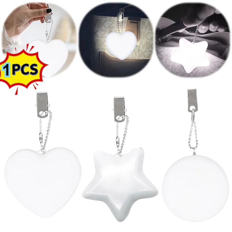1PCS LED Handbag Light Heart Round Star Shaped Bag Lamp Touch Sensor ...