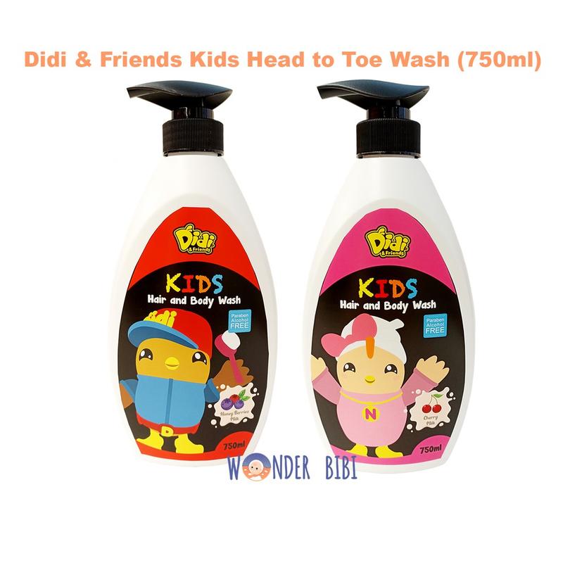 Didi & Friends Kids Children Head to Toe Wash (750ml) Body Hair ...
