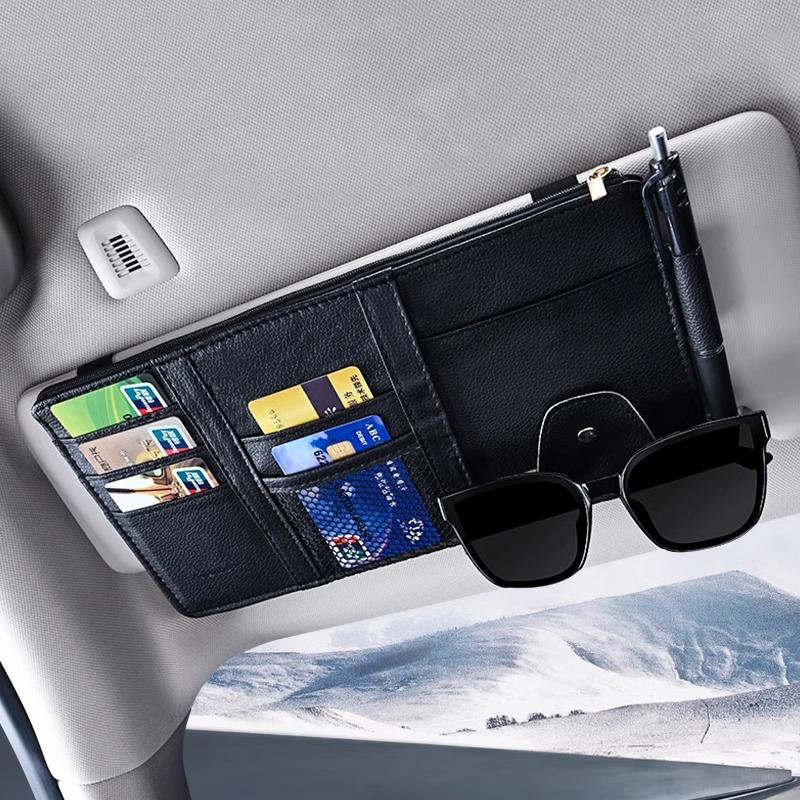Car sunshade storage bag multifunctional creative simple car card ...